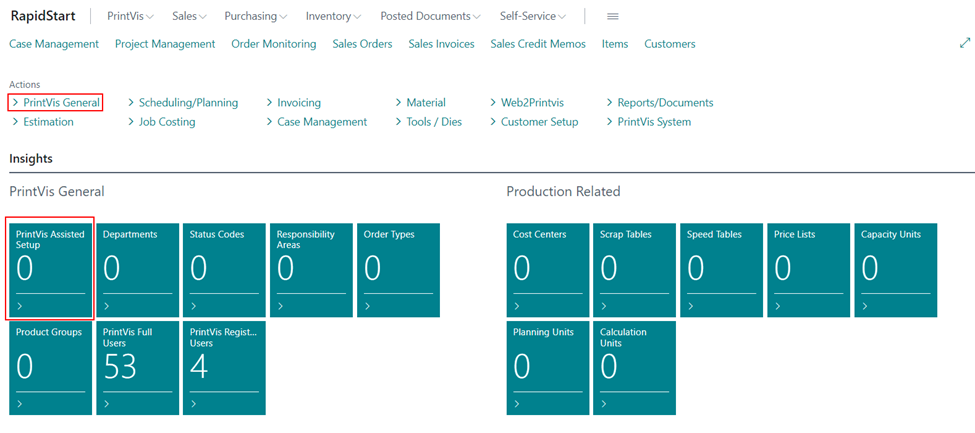 PrintVis Assisted Setup - PrintVis Documentation